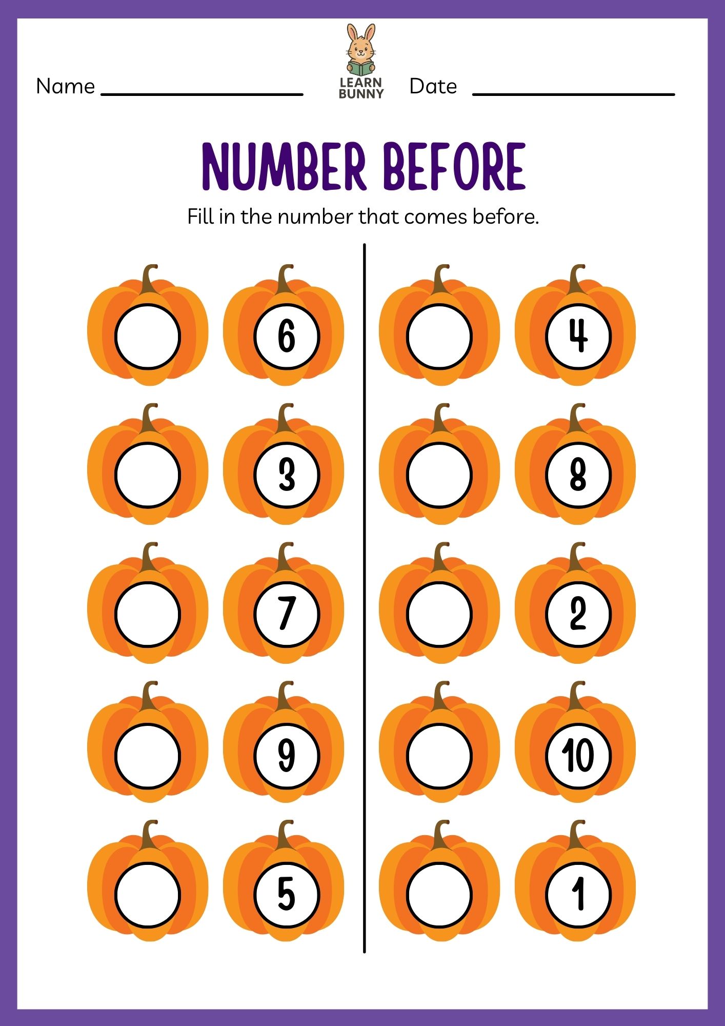 🔢 Kindergarten Numbers Workbook – Colorful & Engaging – learnbunny.in