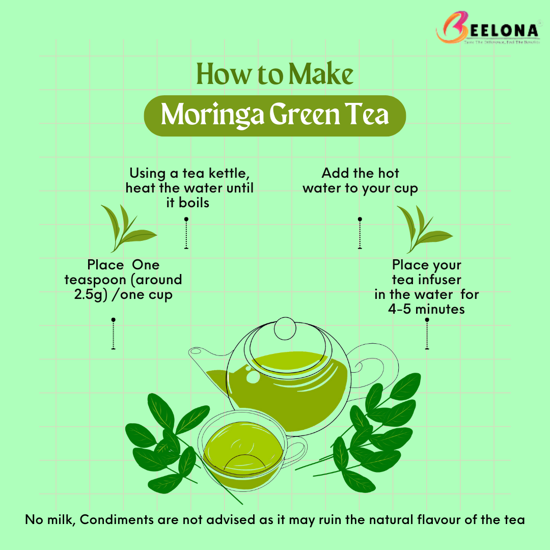 Moringa Infused Green Tea 125gm – learnbunny.in